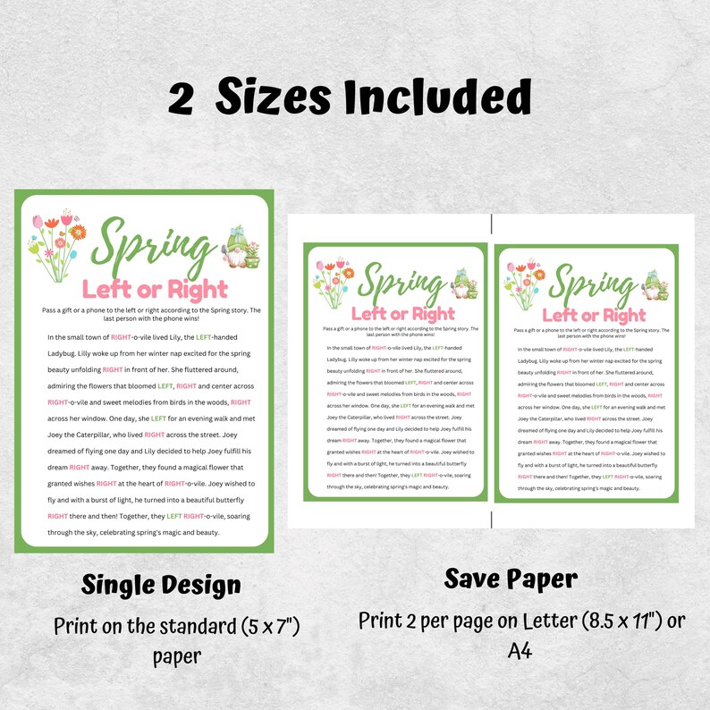 Spring Games, Spring Left or Right, Spring Games for Kids and Adults ...