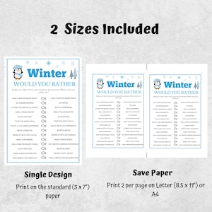 Winter Games, Would You Rather, Winter Party Games, Winter Class Games ...