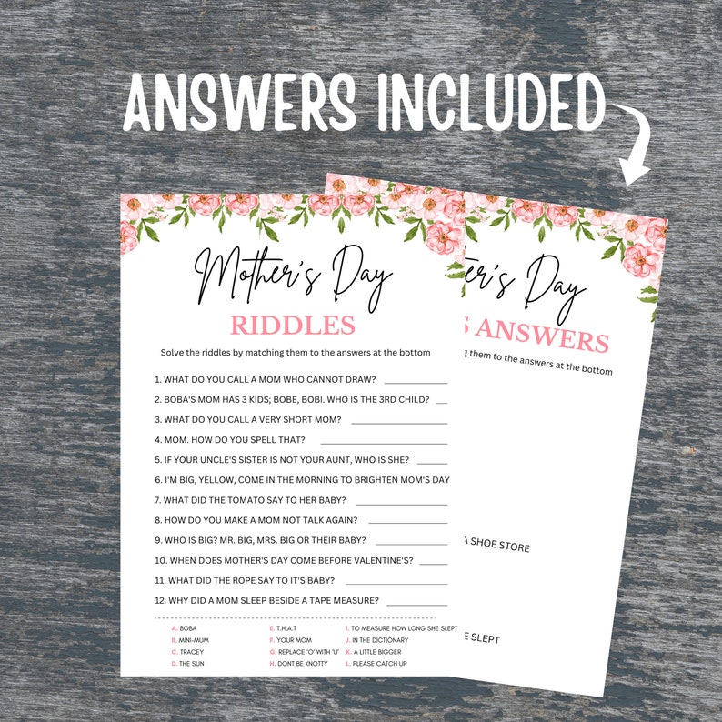 Mothers Day Games Bundle, 35 Games SUPER Bundle, Mothers Day Party ...