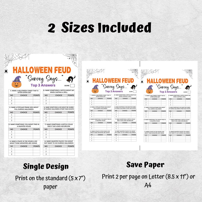 Halloween Games, Halloween Feud, Halloween Party Games, Halloween ...