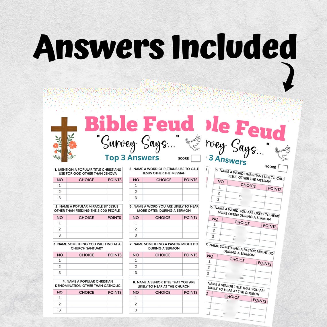 Bible Games, Bible Feud, Bible Study Games, Bible Games for Kids ...
