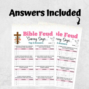 Bible Games, Bible Feud, Bible Study Games, Bible Games for Kids ...