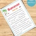 Summer Mad Libs Summer Games Summer Games for Kids - Etsy