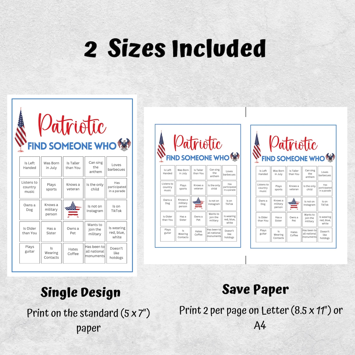 Patriotic Party Games, Find Someone Who, Patriotic Games, Patriot Day ...