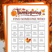 Thanksgiving Find Someone Who BINGO, Printable Thanksgiving Games ...