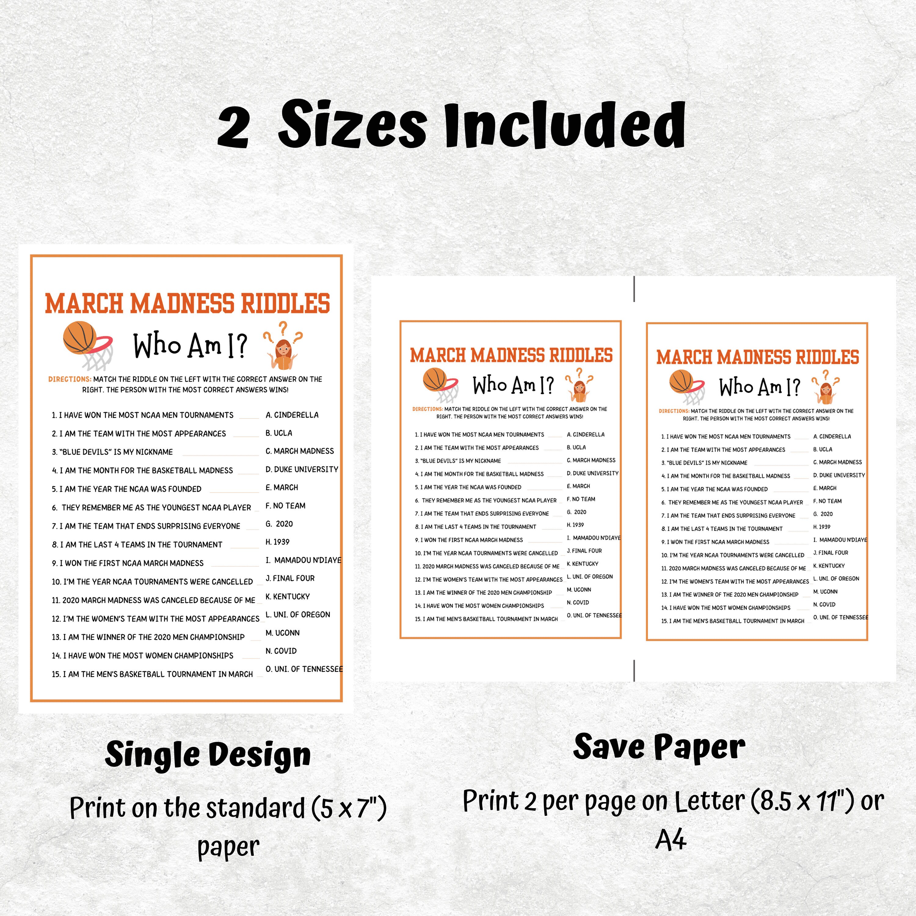 March Madness Games, Who Am I Riddles, Basketball Games, College ...