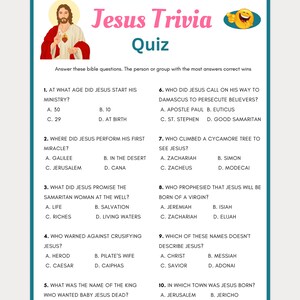 Bible Games, Jesus Trivia, Bible Trivia, Bible Games for Kids & Adults ...