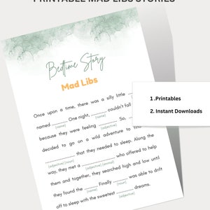 Games for Kids, Bedtime Story, Mad Libs, Bedtime Story Mad Libs ...