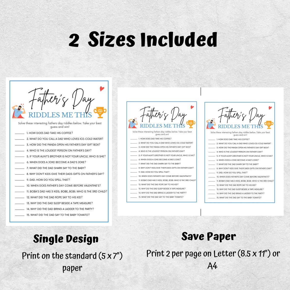 Fathers Day Games, Riddles, Fathers Day Riddles, Fathers Day Party ...