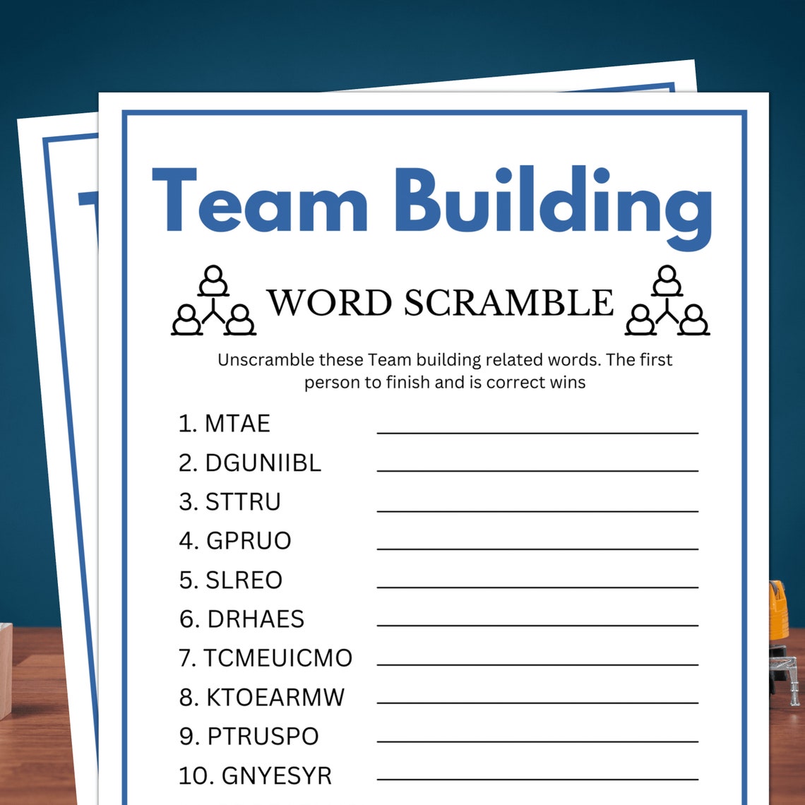 Team Building Games, Word Scramble, Team Building Party Games, Team ...