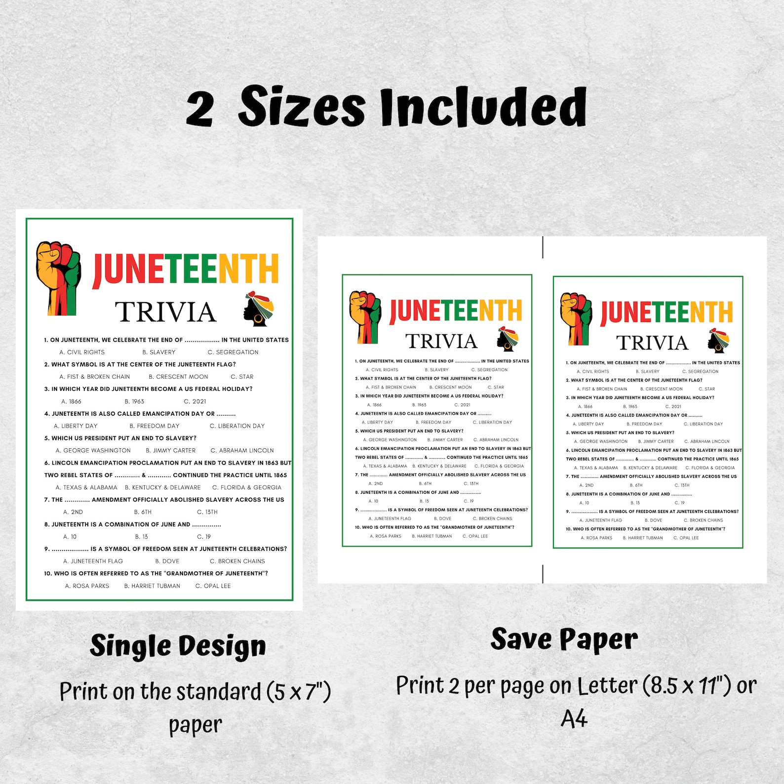 Juneteenth Trivia, Juneteenth Games, Black History Games, Juneteenth ...