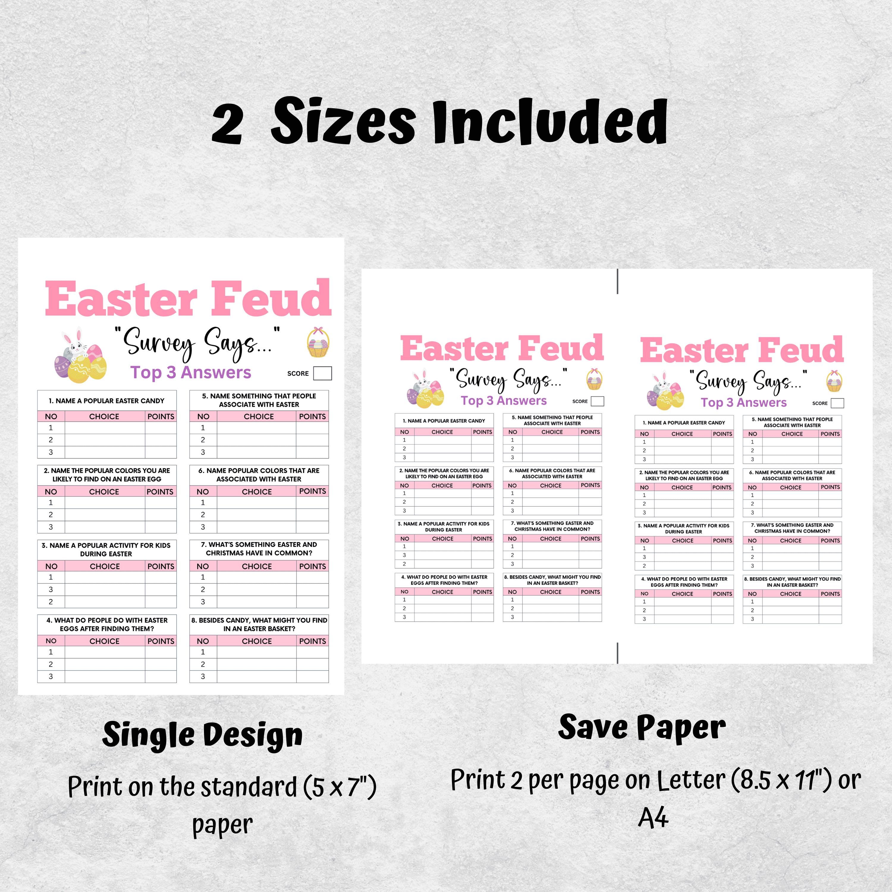Easter Games, Friendly Feud, Easter Party Games, Bible Games, Sunday ...
