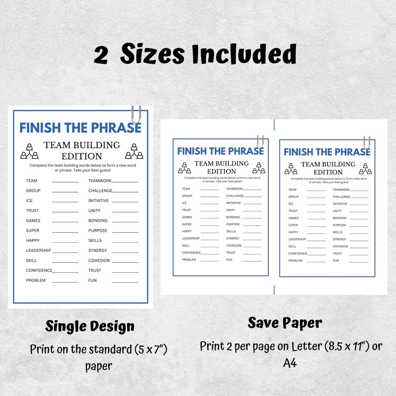 Team Building Games, Finish the Phrase, Team Building Activity for ...