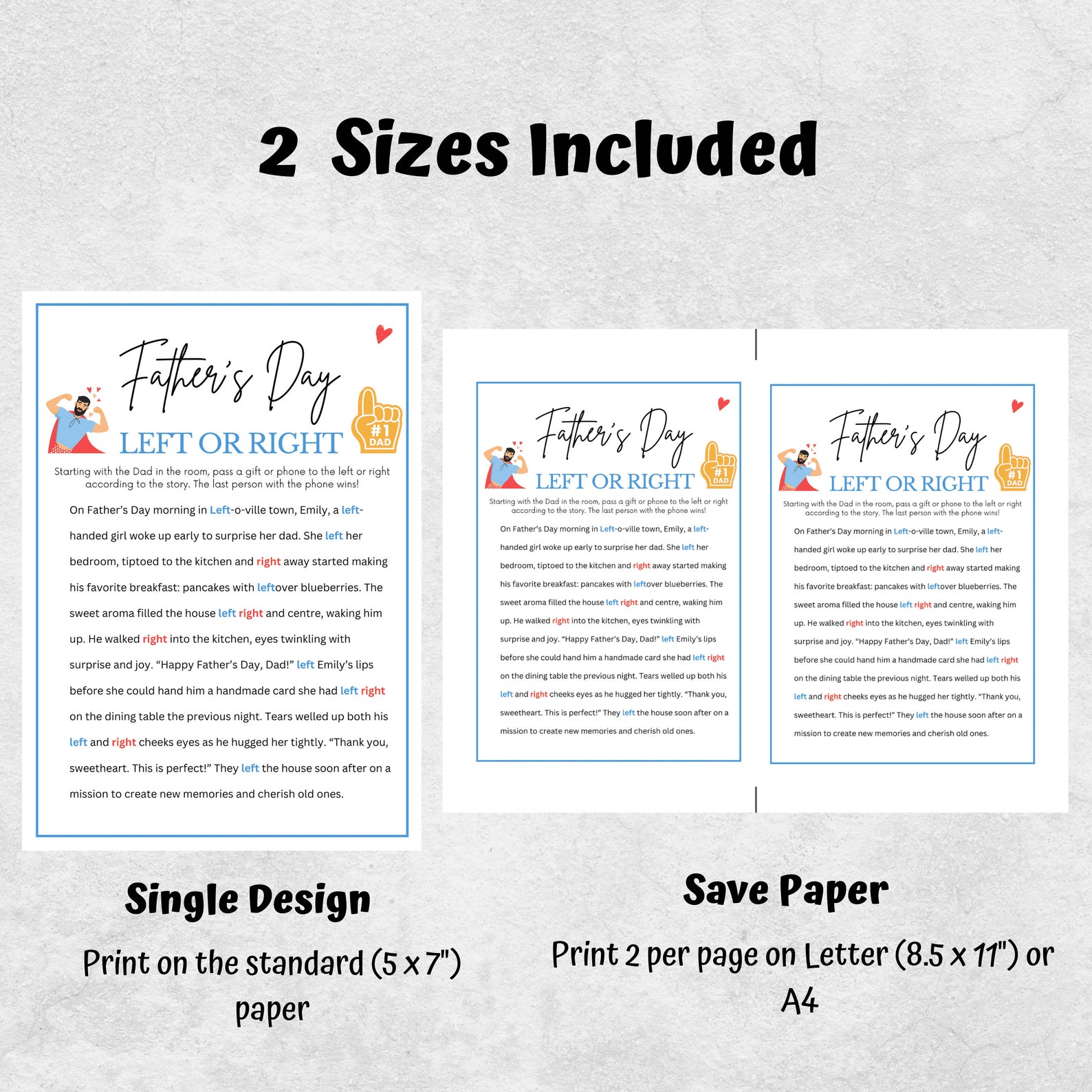 Fathers Day Games, Fathers Day Left or Right, Fathers Day Bedtime Story ...