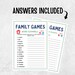 Family Games, Family Word Scramble, Family Party Games, Printable ...