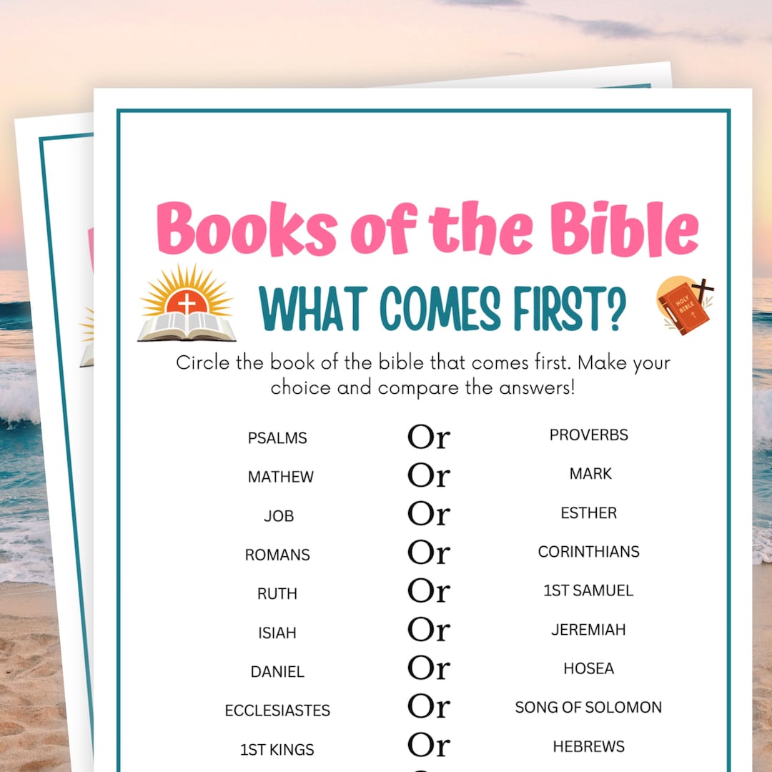 Bible Games, Books of the Bible, Bible Game for Kids, Women's Ministry ...