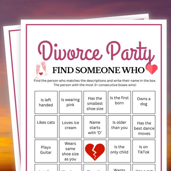 Divorce Party Games
