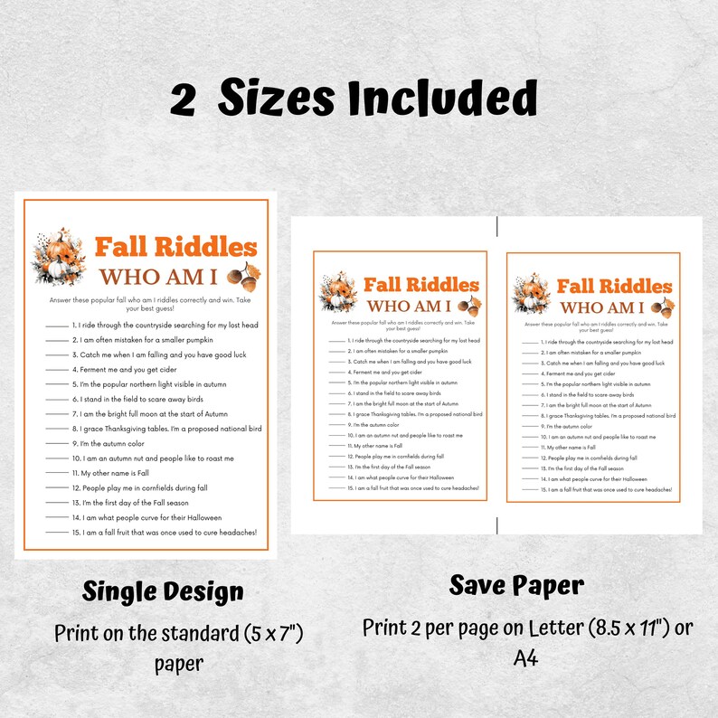 Fall Riddles, Fall Games, Autumn Riddles for Kids and Adults, Fall ...