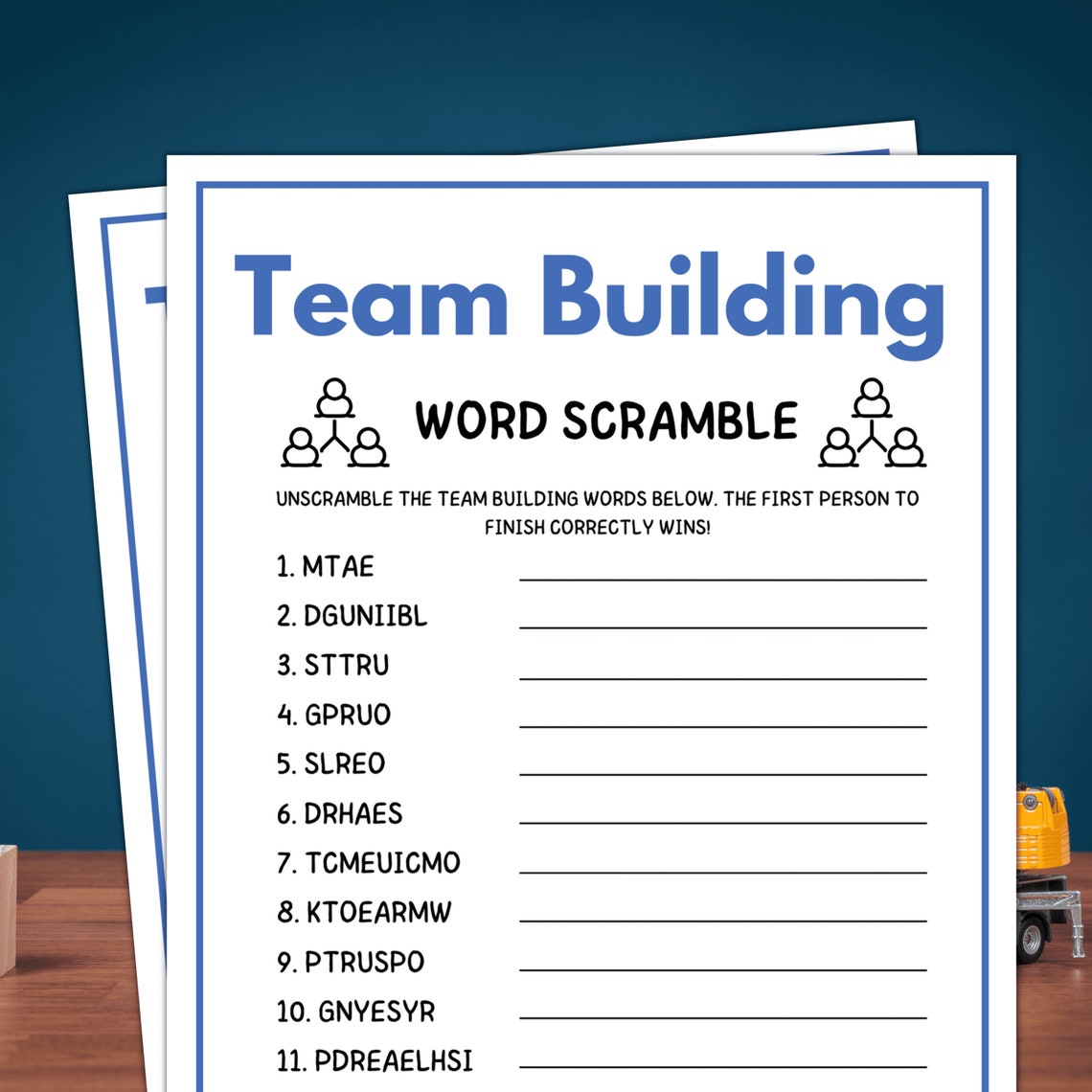 Team Building Games, Team Building Word Scramble, Team Building Party ...