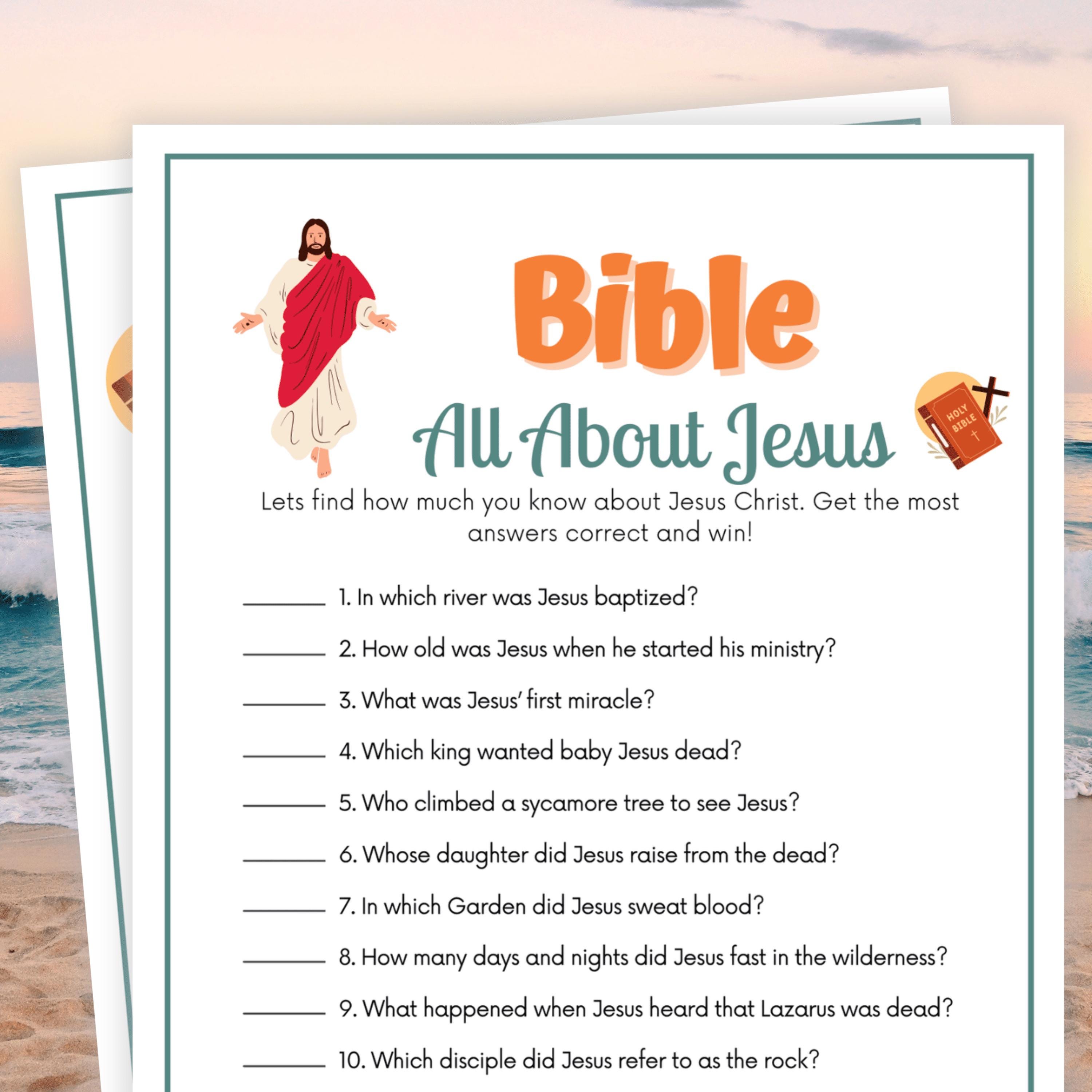 Bible Games, All About Jesus, Bible Trivia, Bible Games for Kids and ...