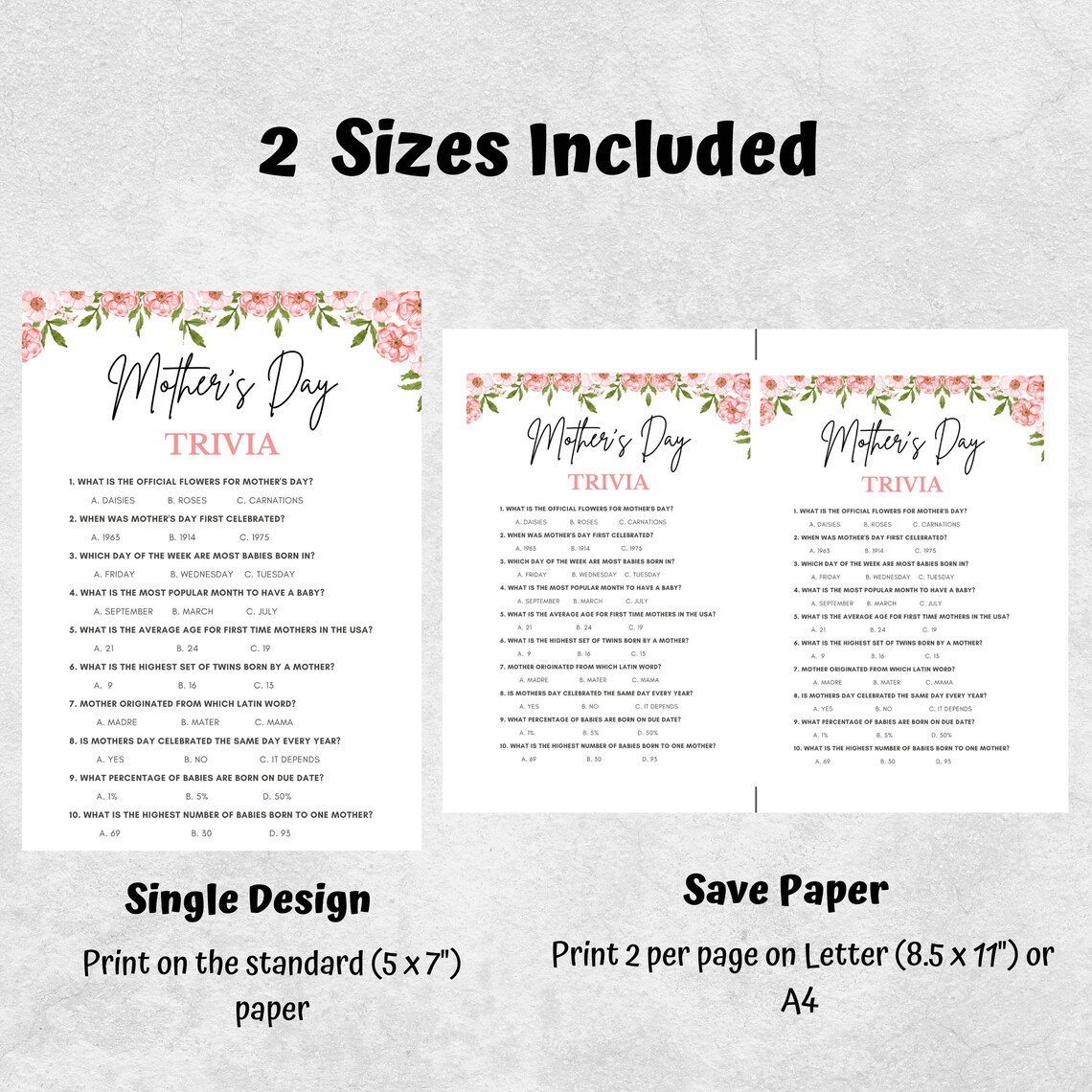 Mothers Day Games, Mother's Day Trivia, Games for Mom, Games for Her ...