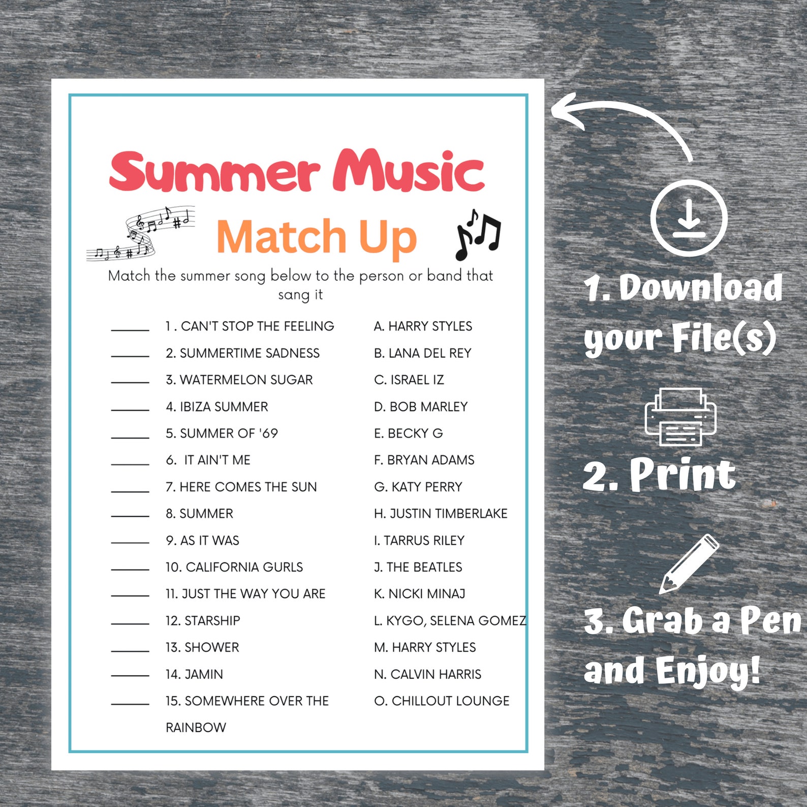 Summer Games Bundle, 35 Game MEGA Bundle, Sumer Party Games for Kids ...