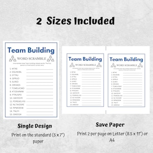 Team Building Games, Word Scramble, Team Building Party Games, Team ...