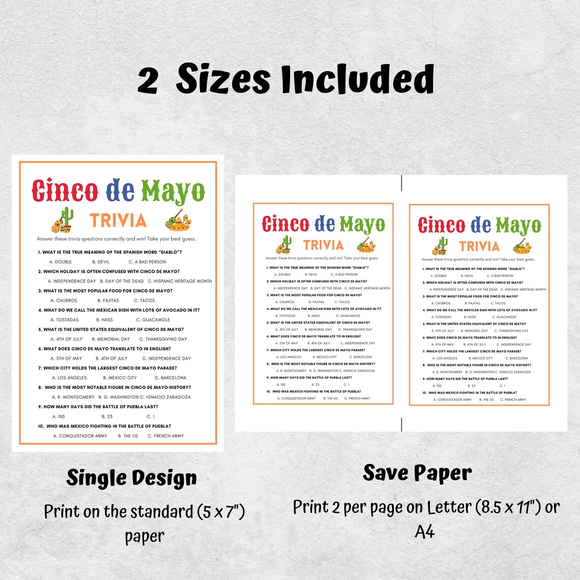 Cinco De Mayo Trivia, Cinco De Mayo Games, Cinco De Mayo Party Games ...