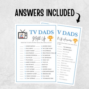 Fathers Day Games, TV Dads, Fathers Day Trivia, Fathers Day Party Games ...