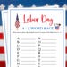Labor Day Games, A to Z Word Race, Labor Day Party Games, Printable ...