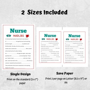 Nurse Games, Madlibs Story Game, Nurse Party Games, Nurse Graduation ...