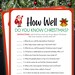 Christmas Games, How Well Do You Know Christmas?, Christmas Party Games ...