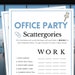 Office Party Games, Scattergories, Office Games, Office Team Building ...
