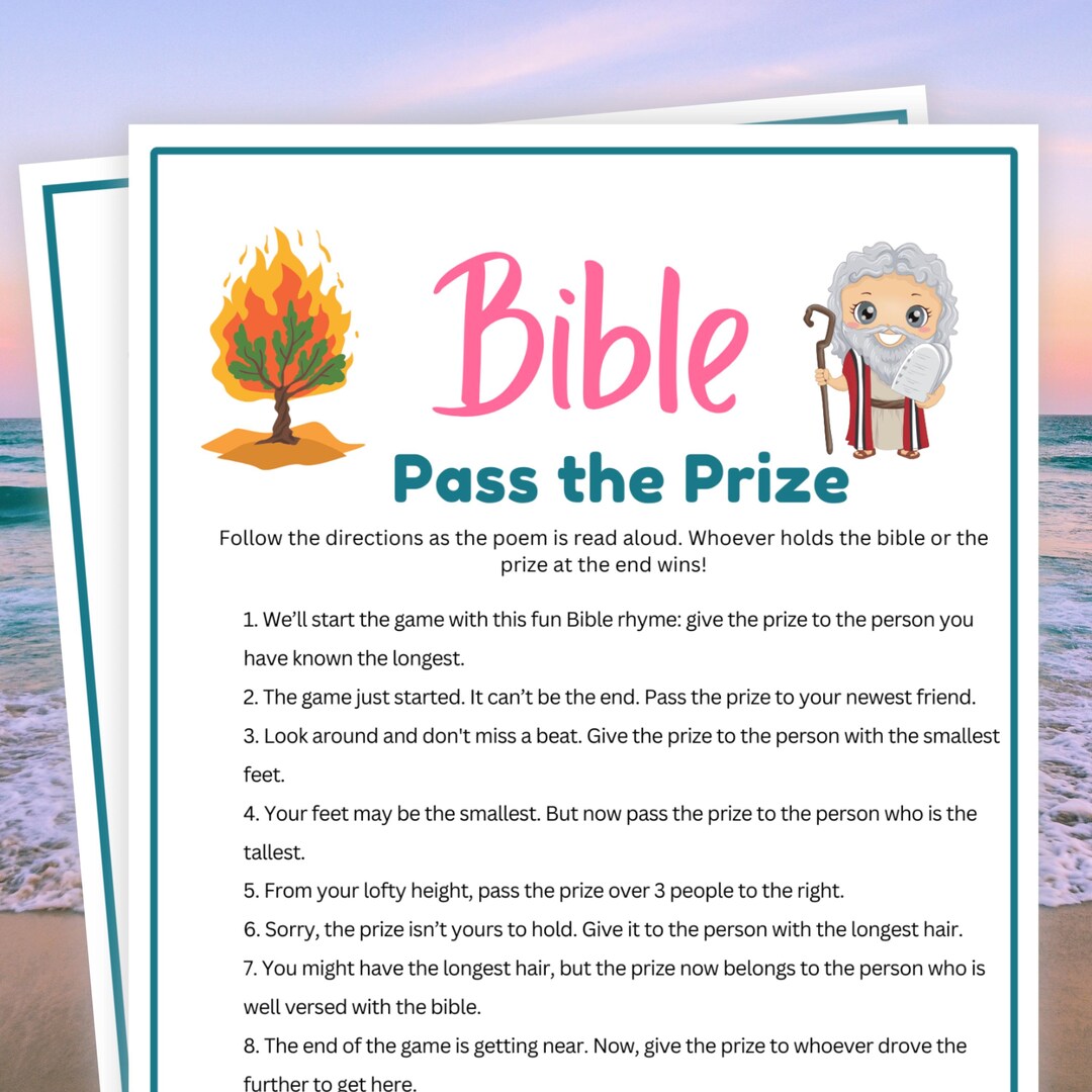 Bible Games: Pass the Prize, Bible Games for Kids, Bible Games for ...