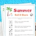 Summer Games, Dice, Summer Dice, Summer Party Games, Summer Birthday ...