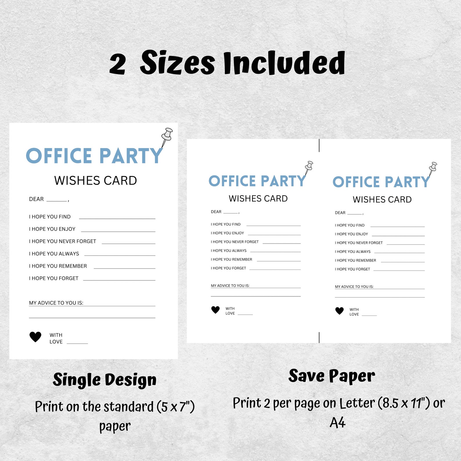 Office Party Wishes Card, Office Party Games, Work Party Games, Staff ...