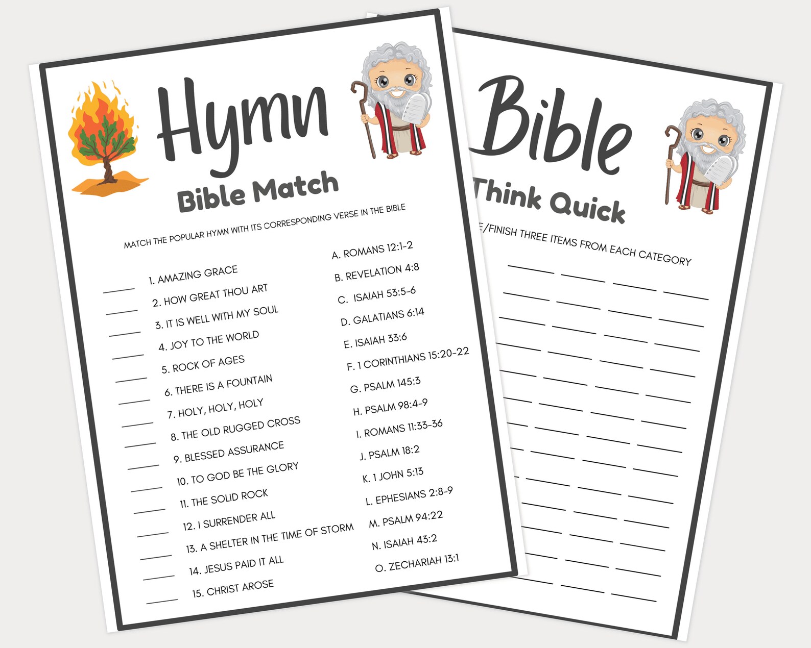 Bible Games Bundle, Bible Games, Bible Games for Kids and Adults ...