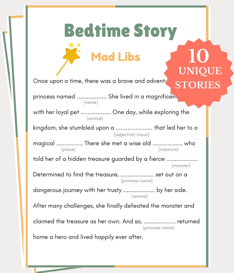 Games for Kids, Madlibs, Madlibs Games, Birthday Games, Madlibs for ...