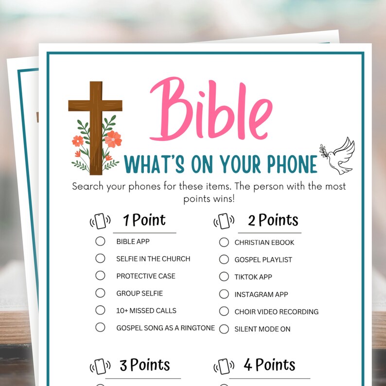 Church Games, What is on Your Phone, Bible Games for Kids, Womens ...