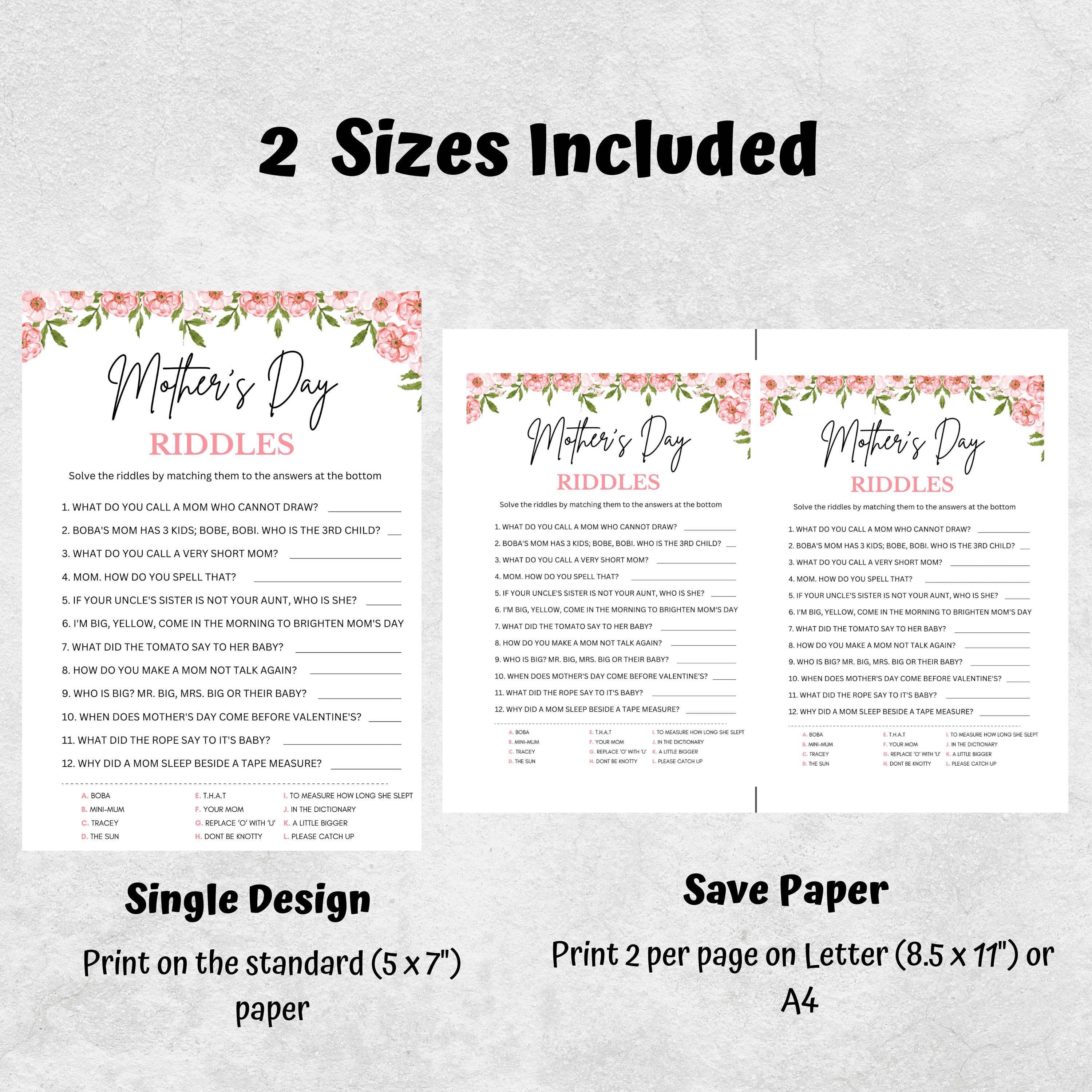 Mothers Day Trivia, Riddles for Kids, Adults, Family Games Night ...