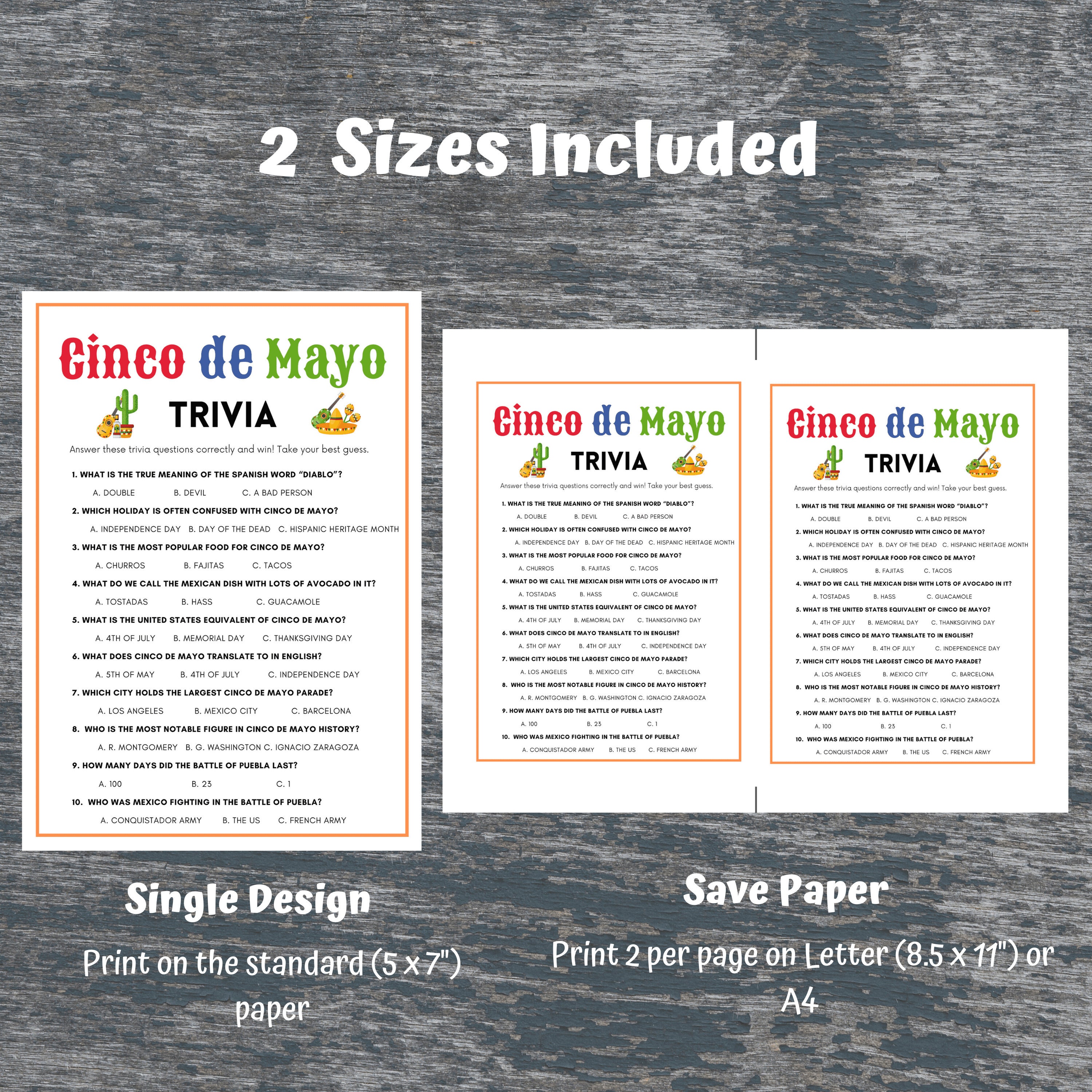 Cinco De Mayo Games Bundle, 35 Game SUPER Bundle, Cinco De Mayo Party ...
