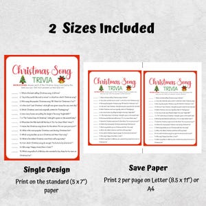 Party, Christmas Song Trivia, Christmas Games, Printable Christmas ...