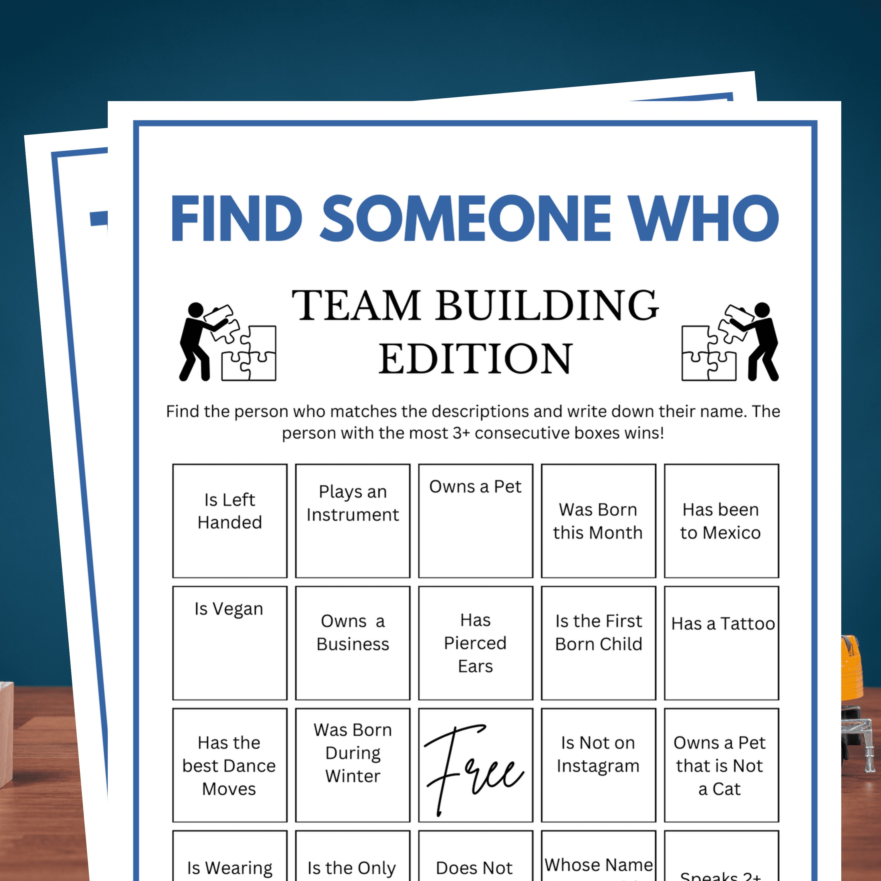 Team Building Games, Find Someone Who Bingo, Get to Know You Questions ...