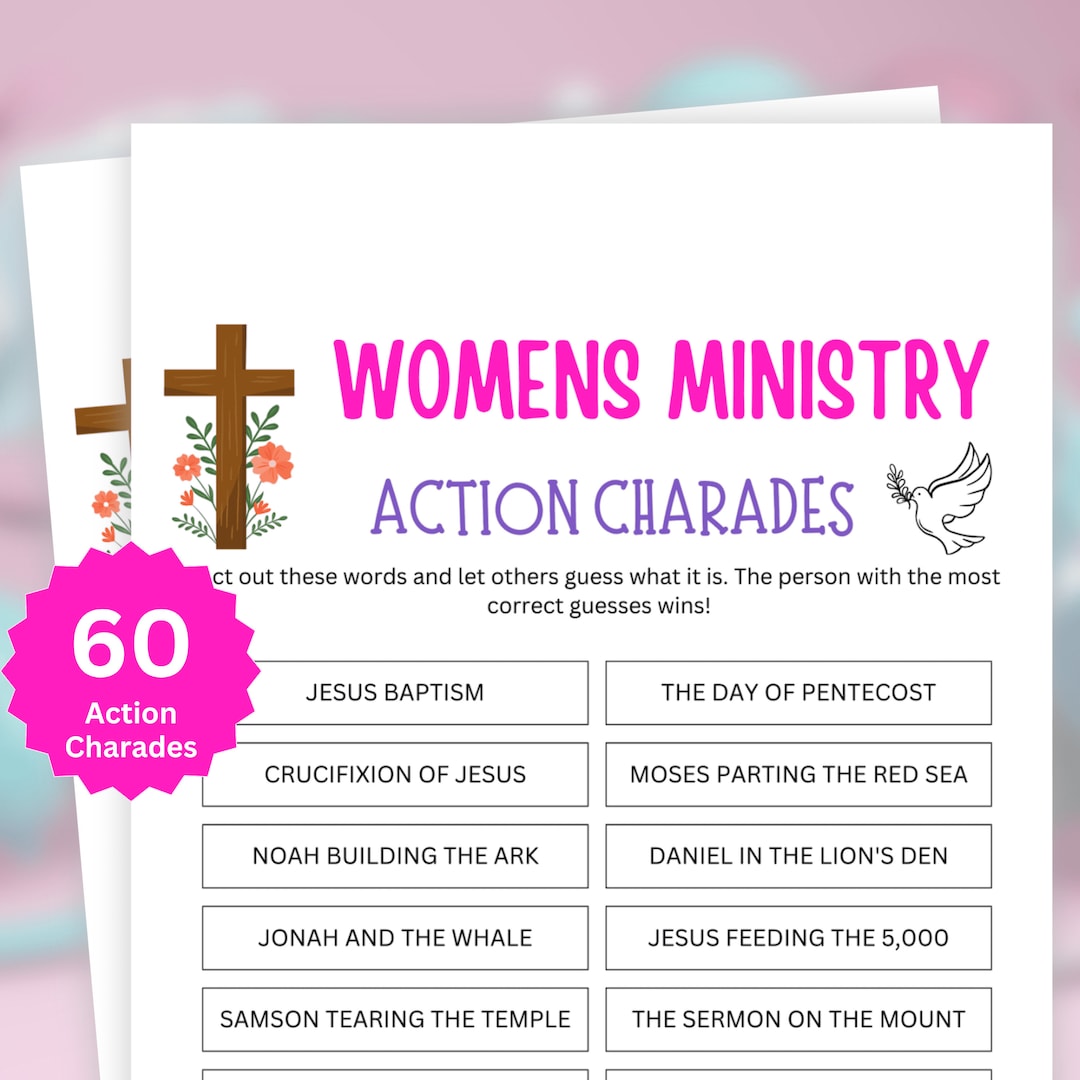 Womens Ministry Games, Charades, Womens Retreat Games, Womens Guild ...