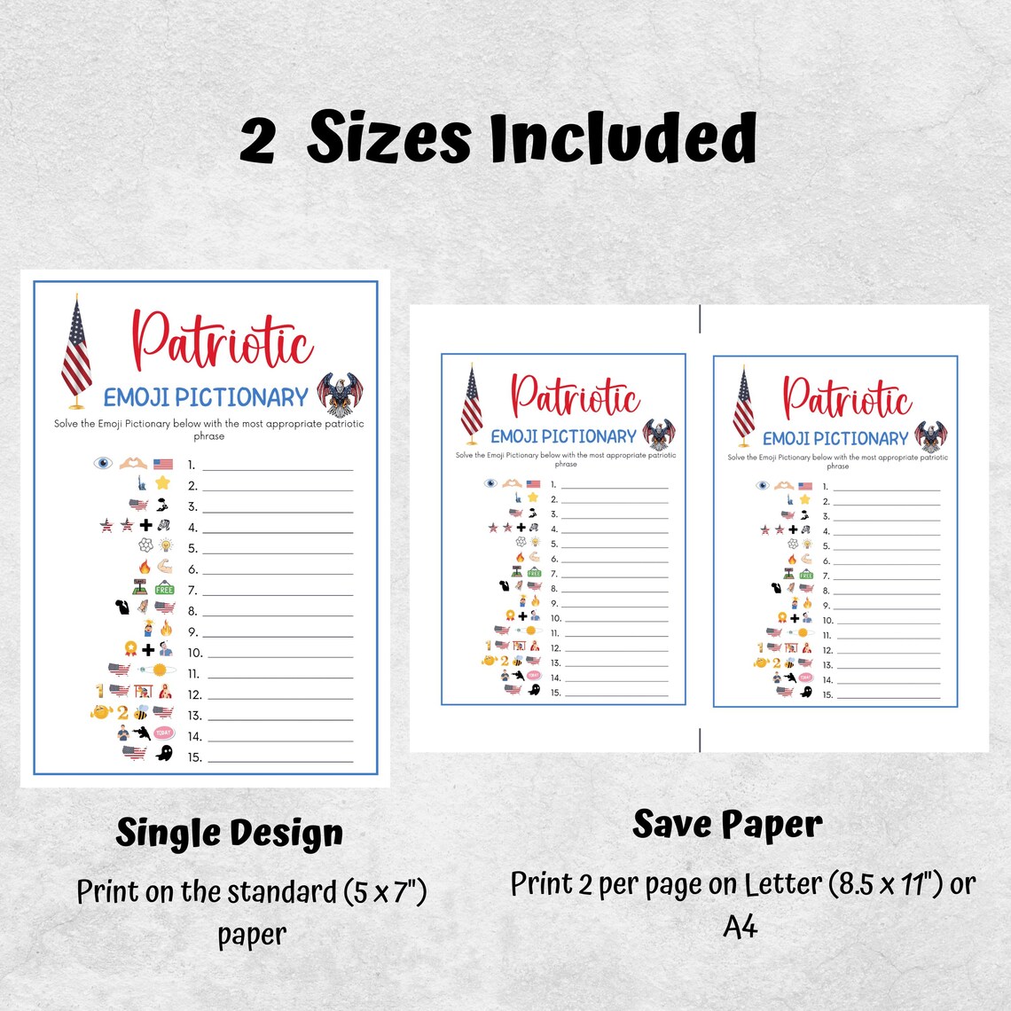 Patriotic Games, Emoji Pictionary, Patriotic Trivia, 4th of July Games ...