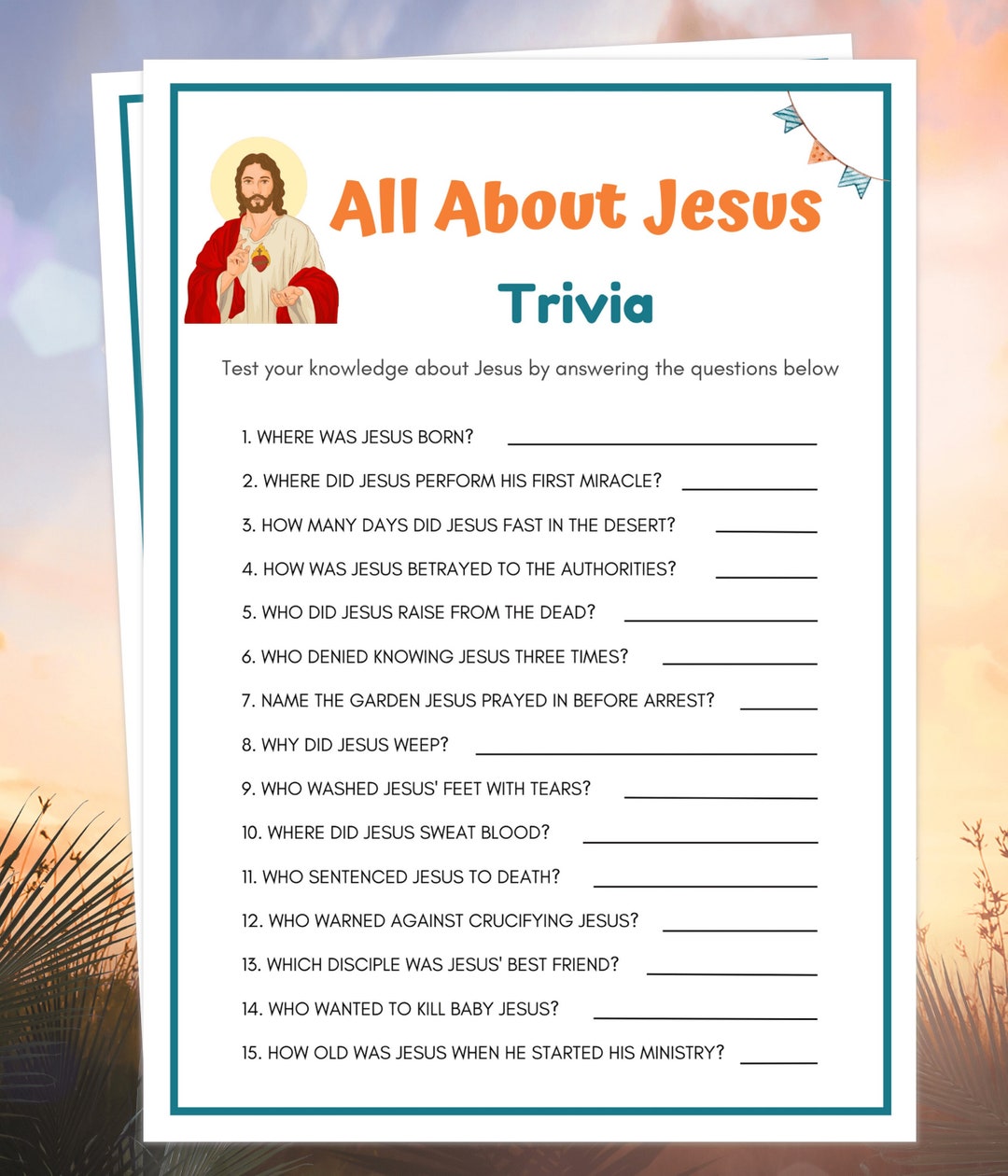 Bible Trivia, About Jesus Trivia, Bible Games, Bible Games for Kids and ...