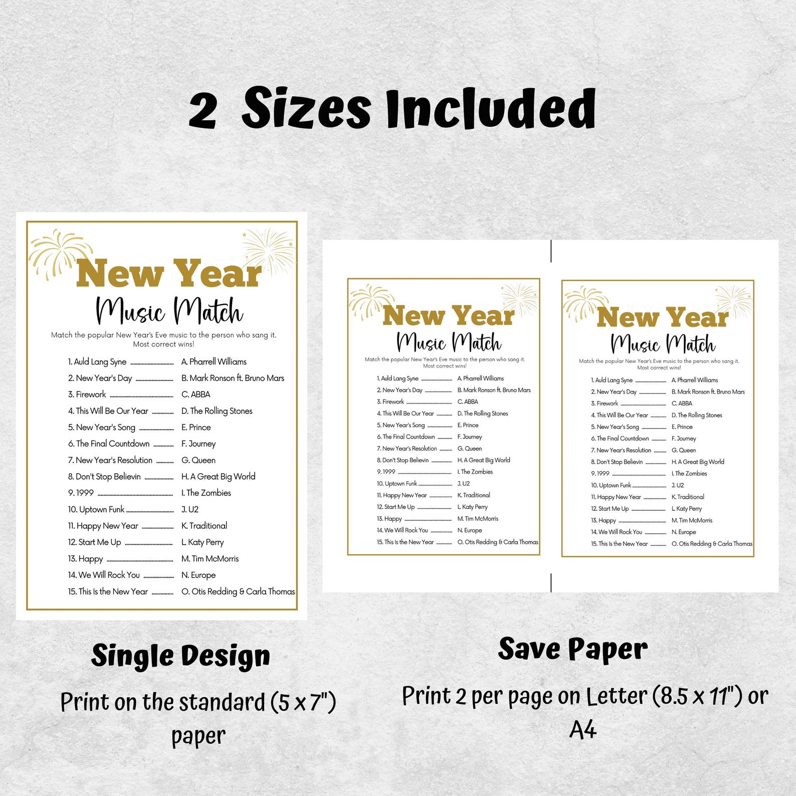 New Year Games, Music Match, New Year Party Games, New Year's Eve Games ...