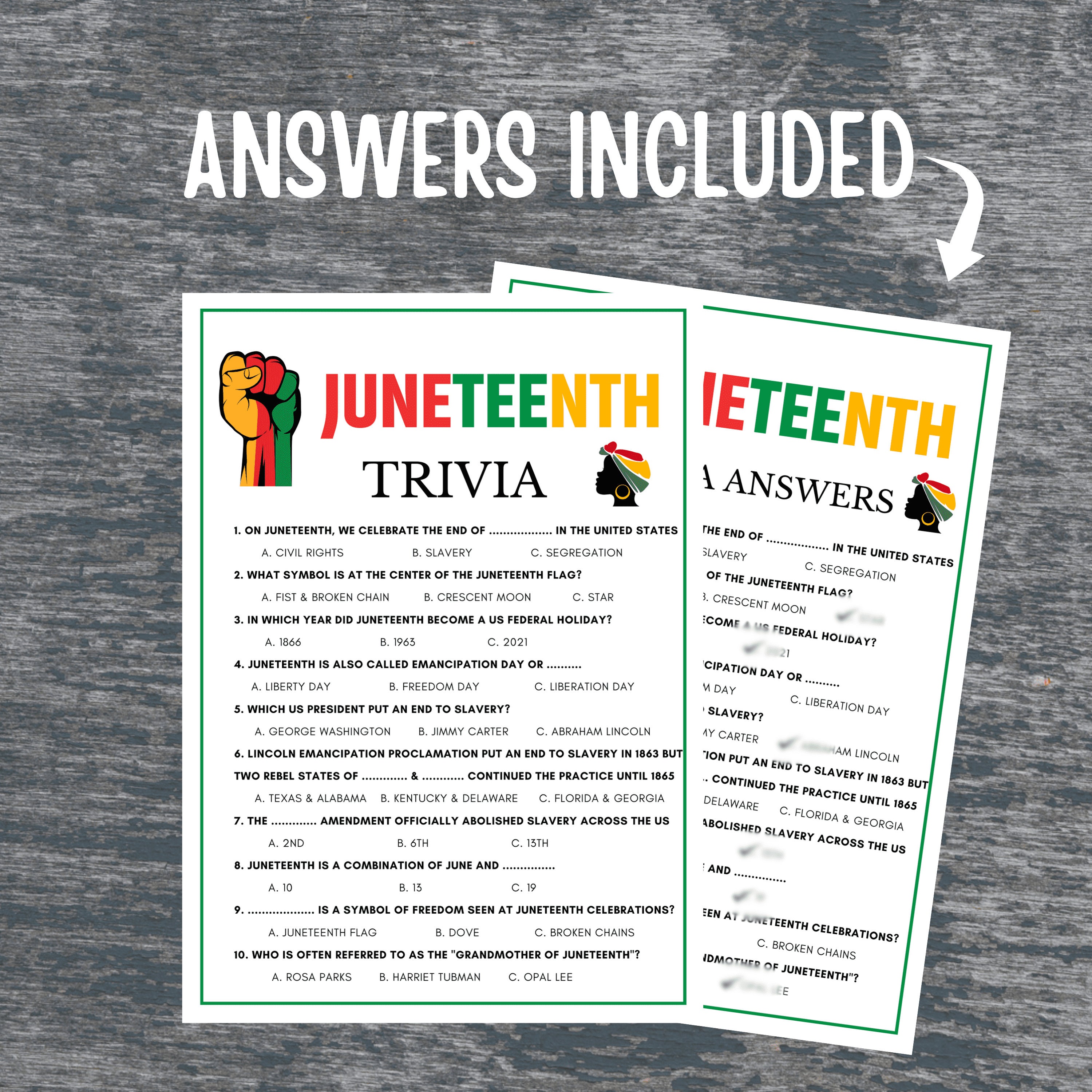 Juneteenth Games Bundle, 35 Games SUPER Bundle, Juneteenth Party Games ...