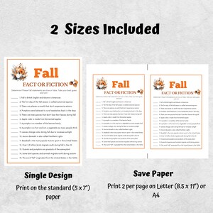 Fall Games, Fact or Fiction, Fall Games for Kids, Fall Games for Adults ...