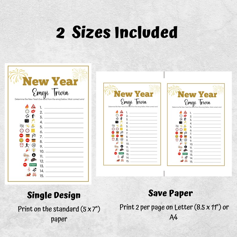 New Year Games, Emoji Trivia, New Year Party Games, New Year's Eve ...